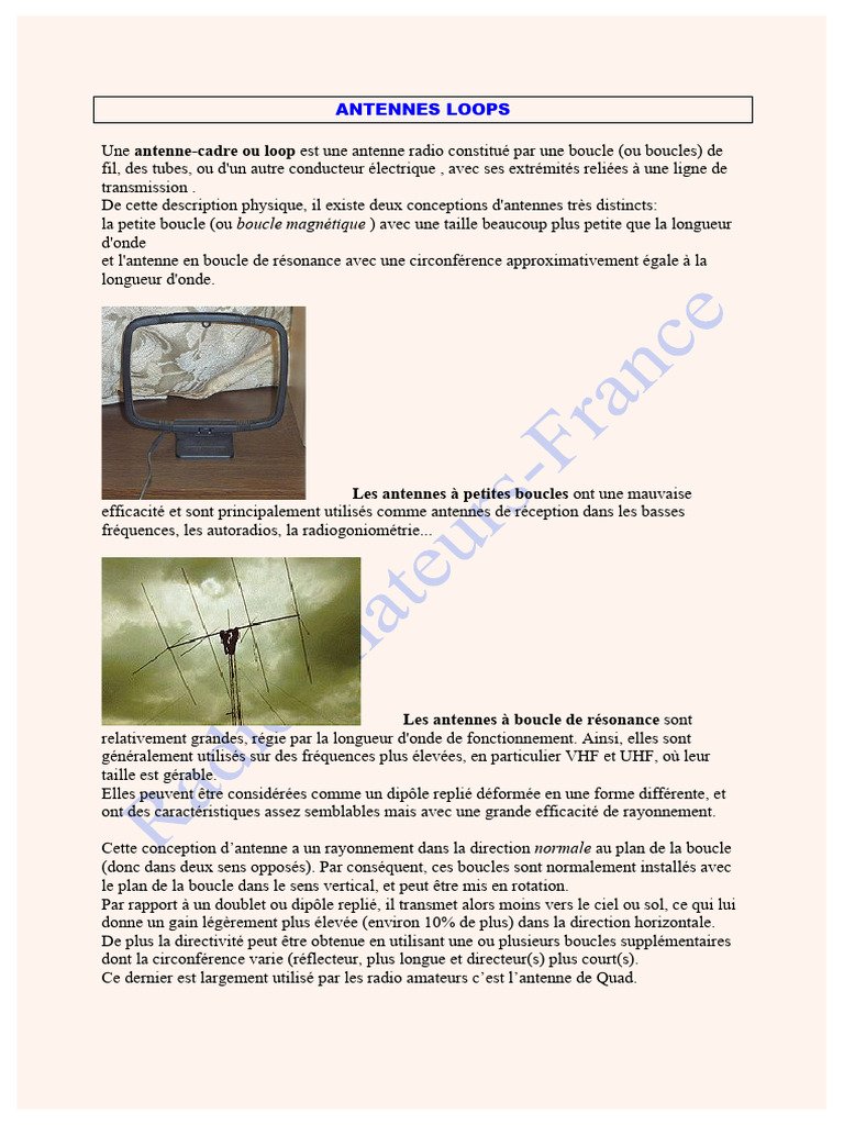 Antenne Delta Loop 11m à 1 Élément | PDF | Antenne (Radio) | Spectre ...