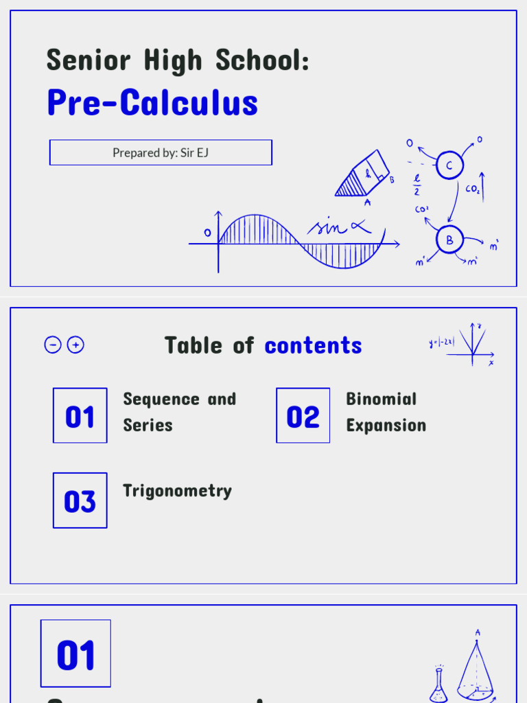 Pre Calculus Sequence and Series | PDF | Sequence | Mathematical Objects
