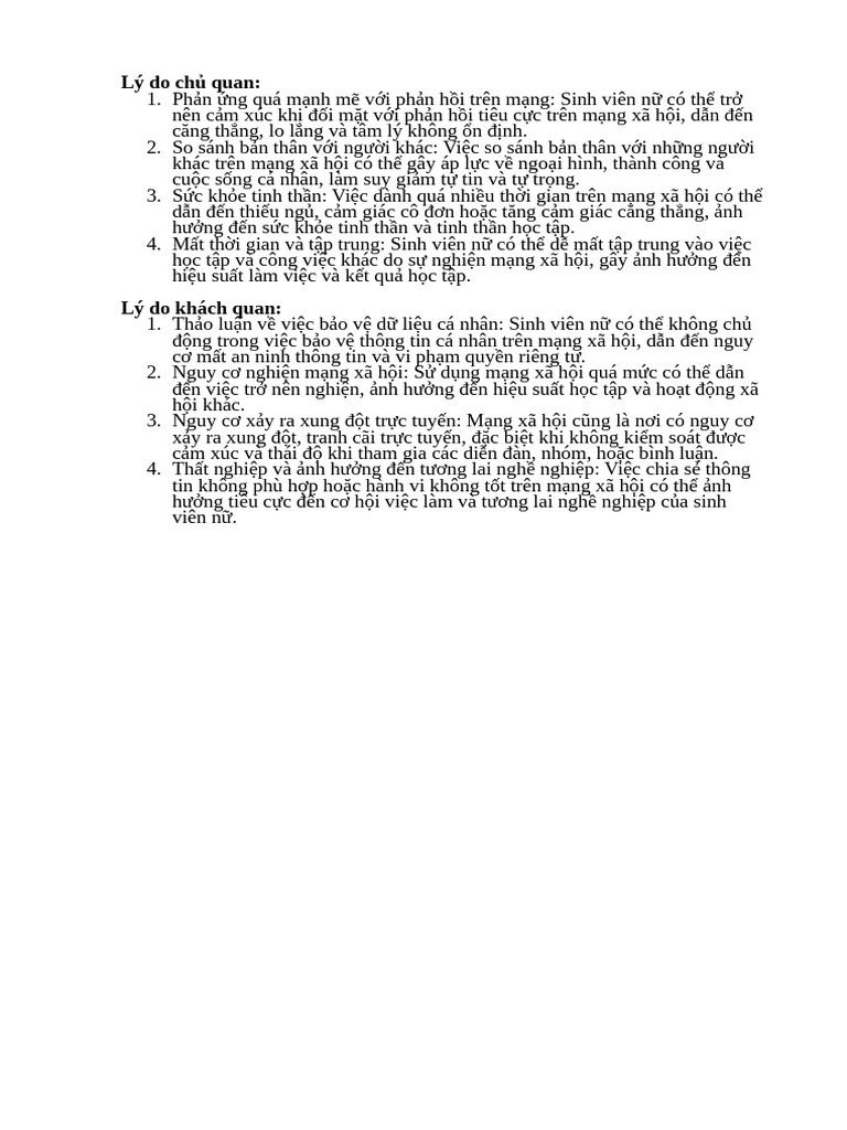 Lý Do CH Quan | PDF