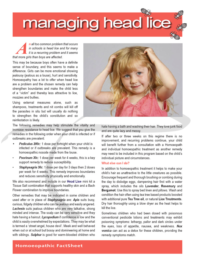 Head Lice Fact Sheet | PDF