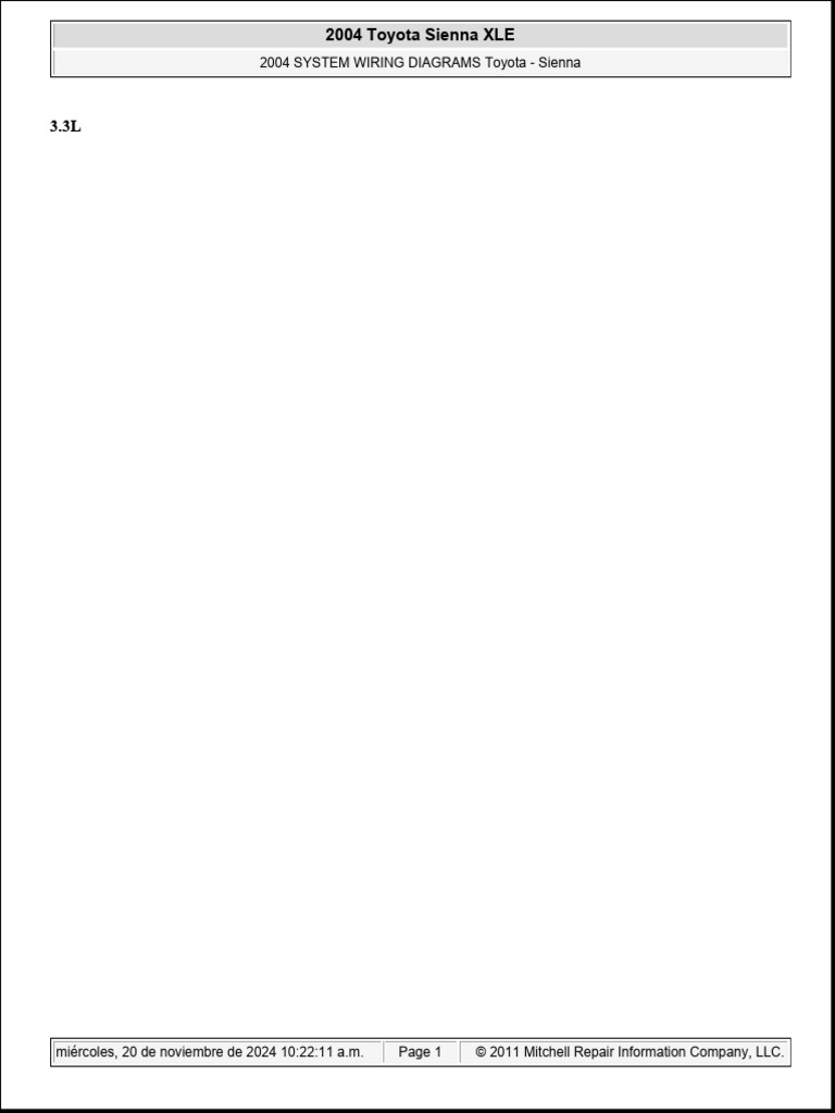 3,3L Sienna | PDF