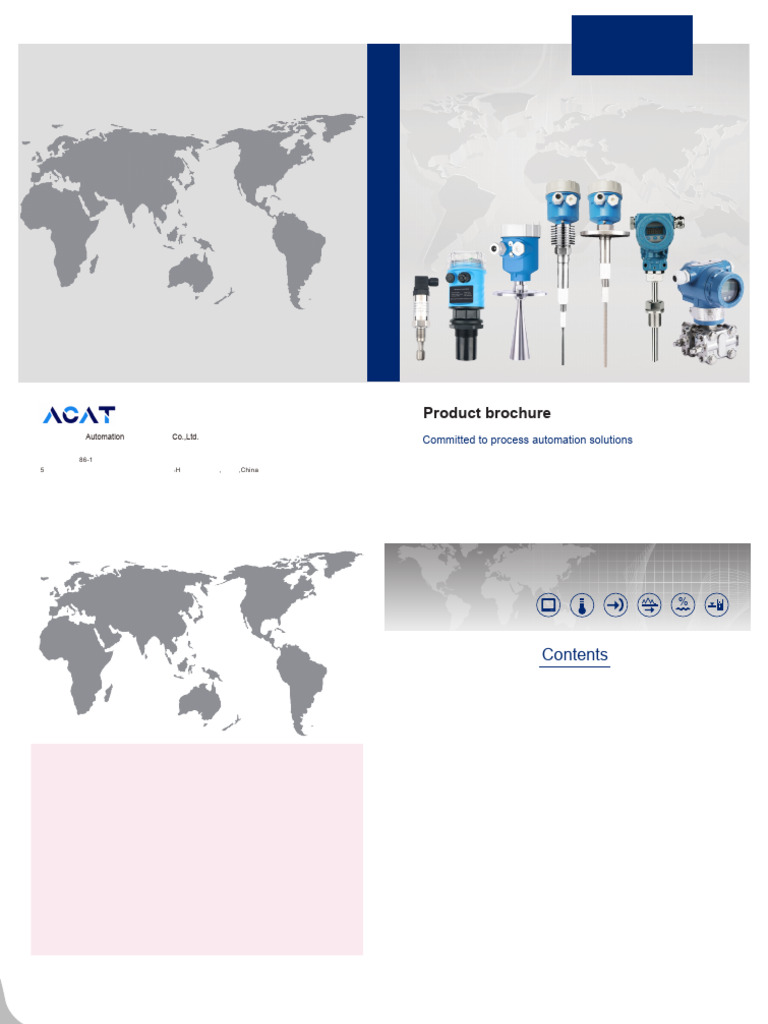 ACAT Product Catalog | PDF | Pressure Measurement | Switch