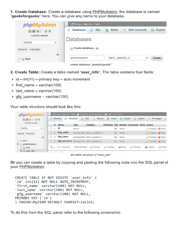 3receiving Data From Database Server and Processing It On Webserver Using PHP. | PDF