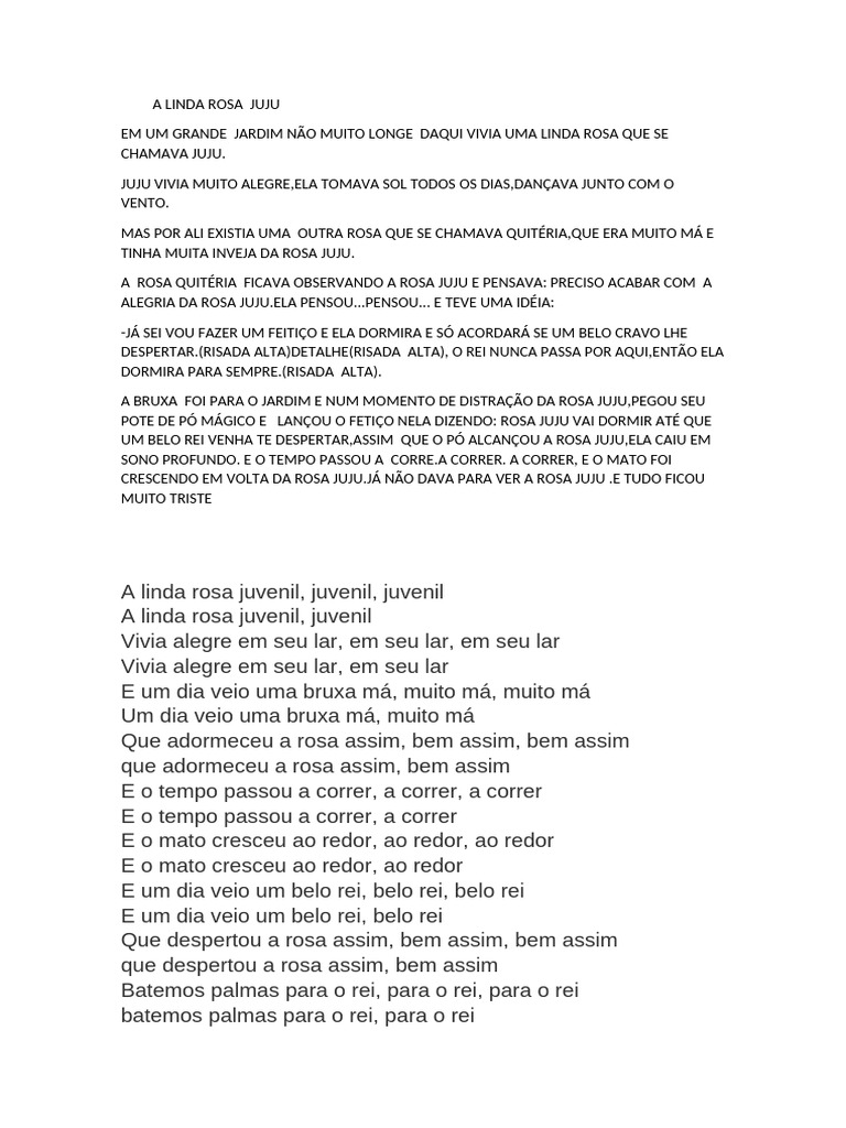 A Linda Rosa Juju | PDF