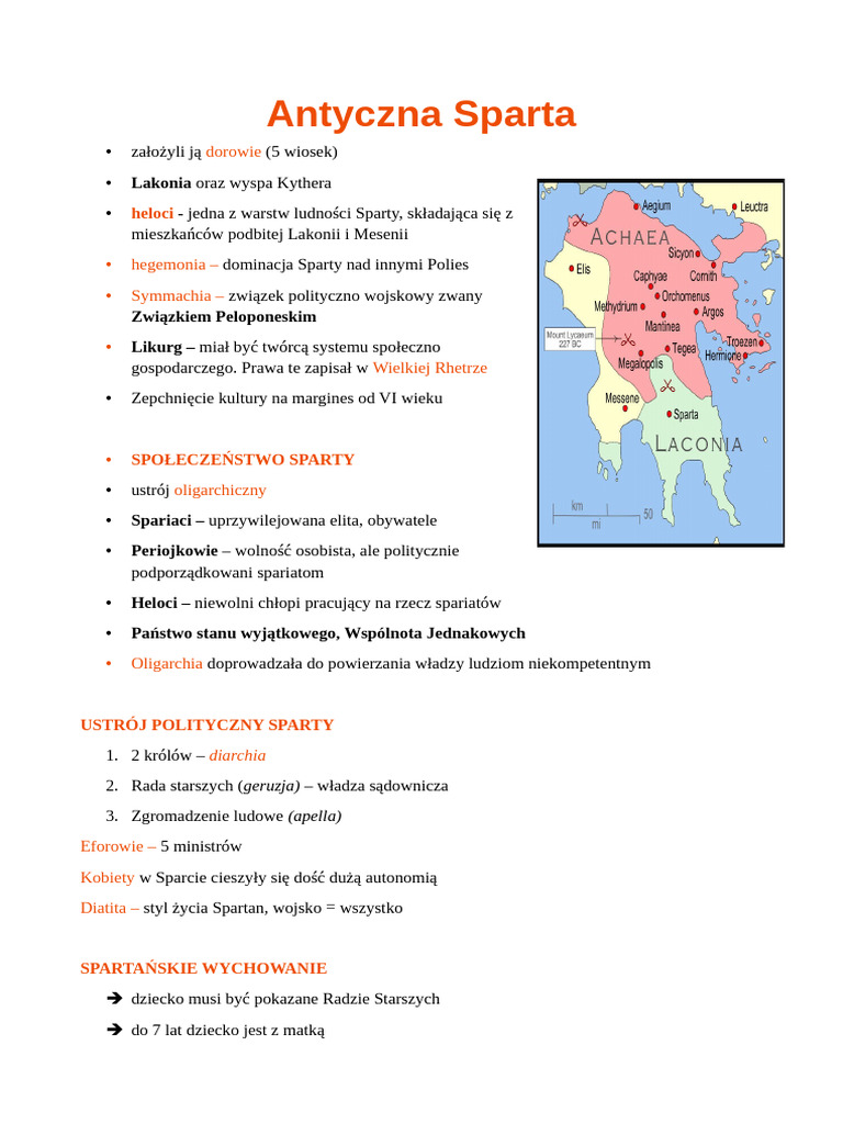 Antyczna Sparta | PDF