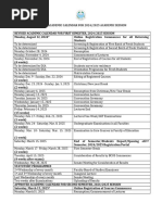 2026 Smu General Calendar | PDF | Academic Term | Educational Stages