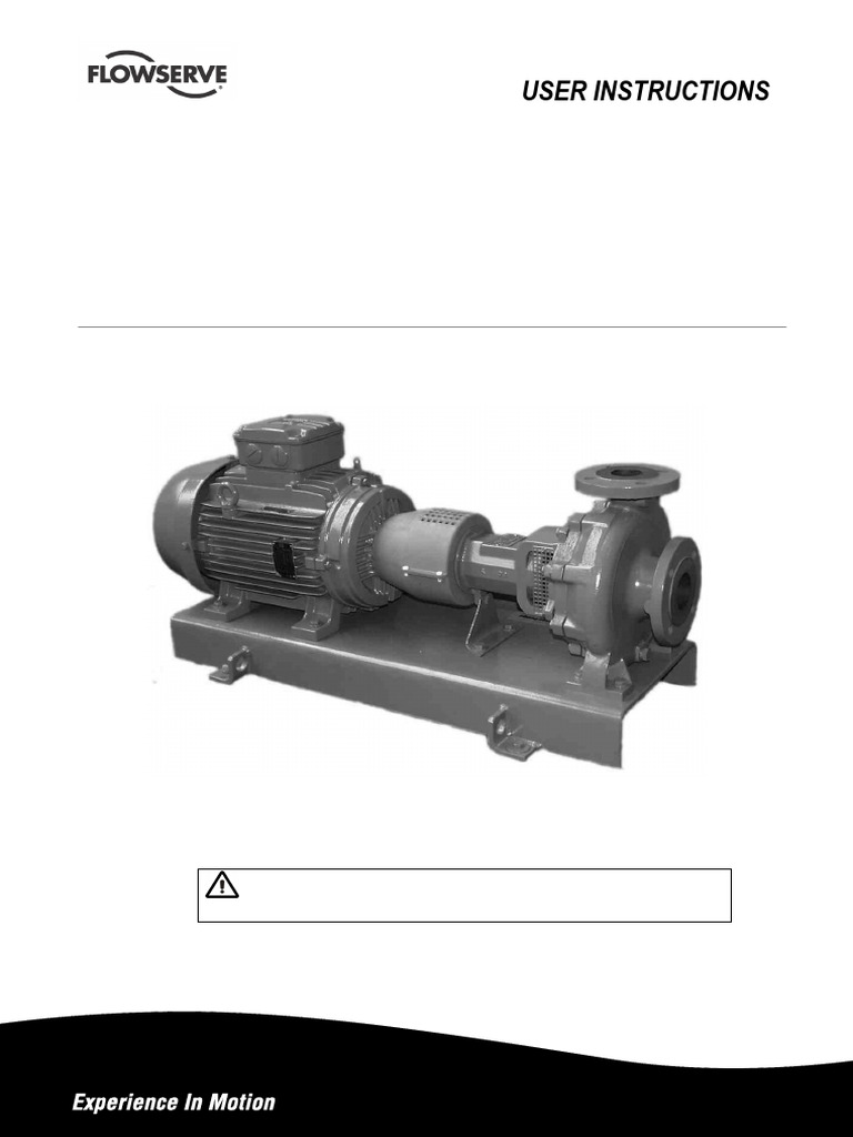 MEN Centrifugal Pump User Manual | PDF | Pump | Valve