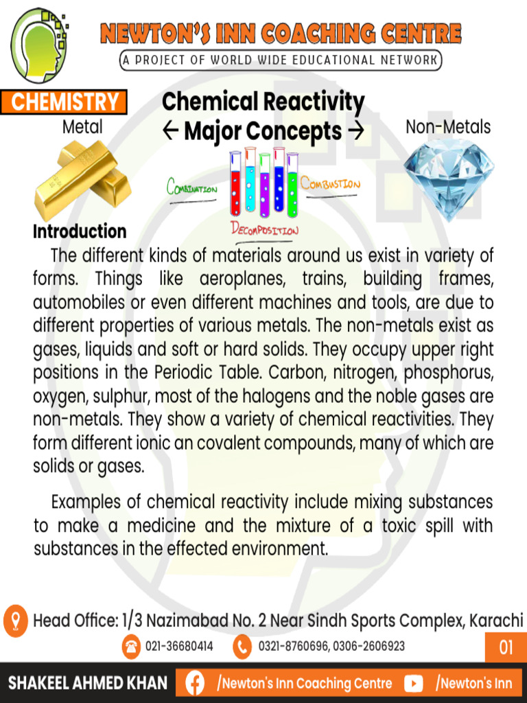 Chemical Reactivity | PDF | Ion | Chlorine
