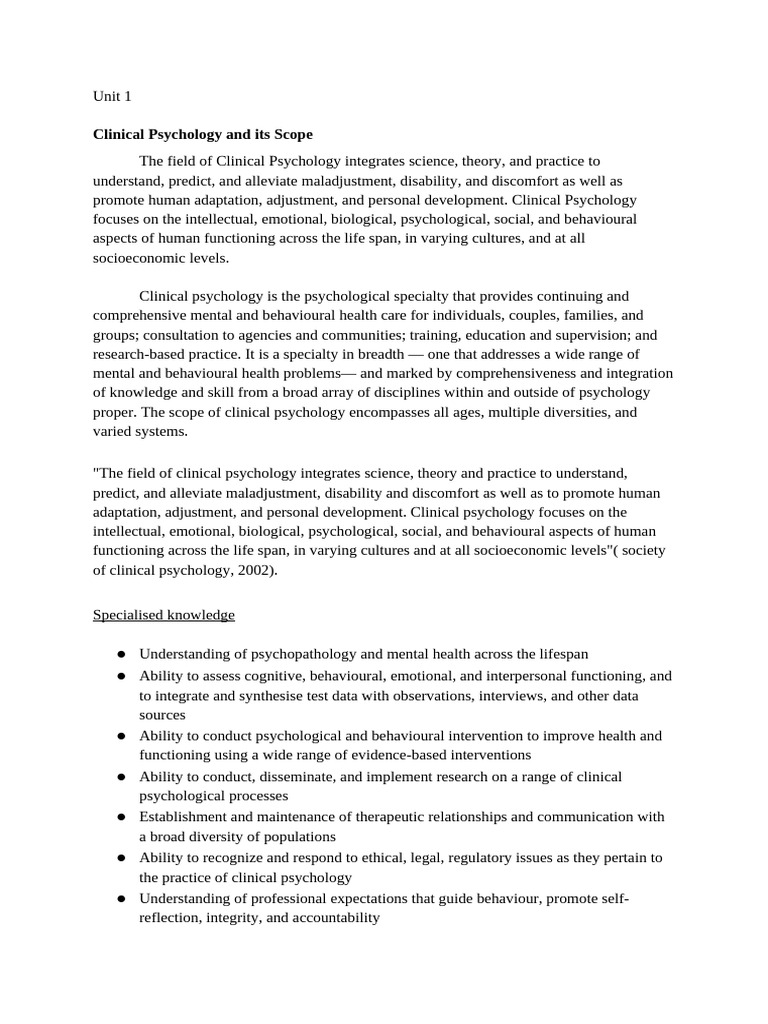 Psychosocial | PDF | Clinical Psychology | Psychology