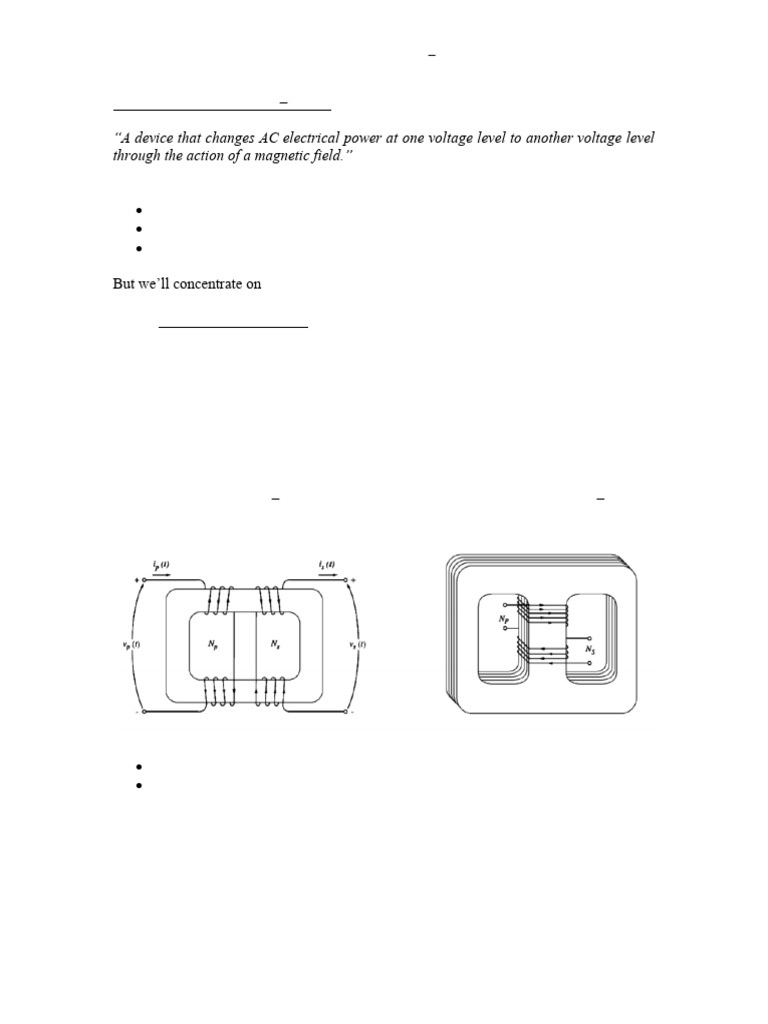 C2 Transformers Part1 | PDF | Transformer | Electrical Impedance