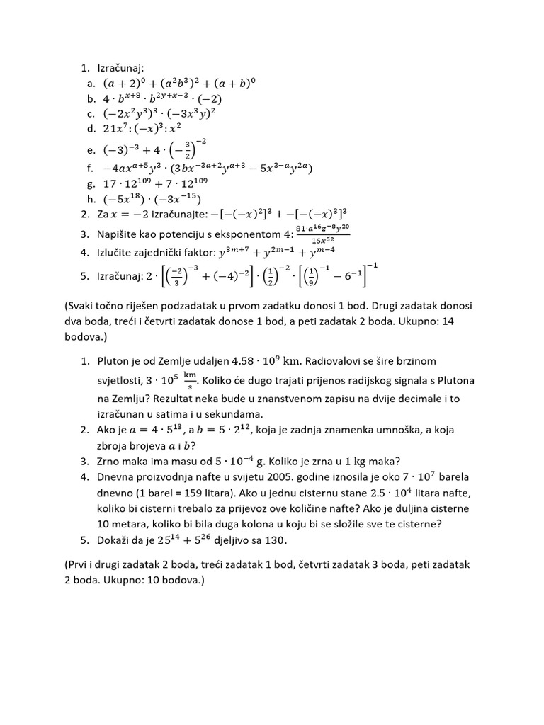 Priprema Za Ispit | PDF