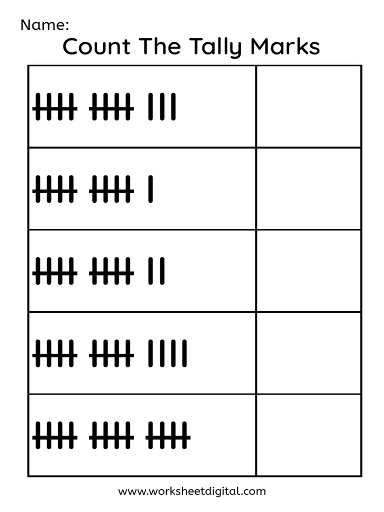 Count The Tally Marks W3 Ihbtpi | PDF