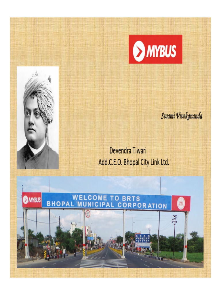 4b.1 CityBus&BRTS Bhopal DTiwari | PDF | Bus Transport | Passenger Rail Transport