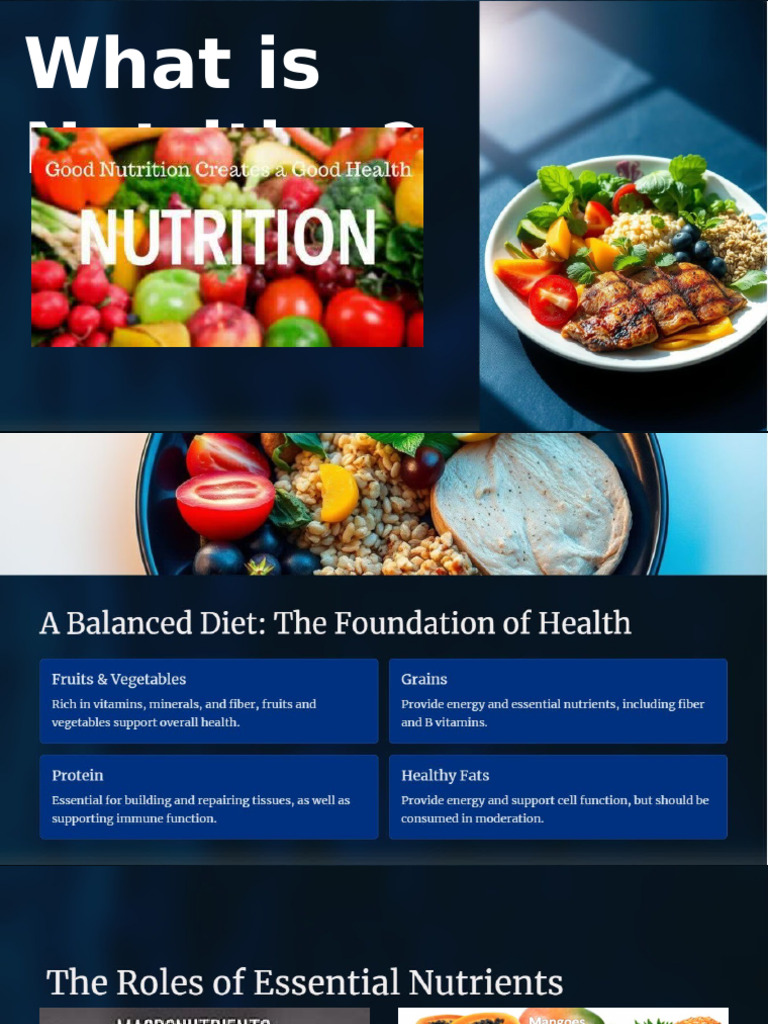 Nutrition Basics and Food Groups | PDF