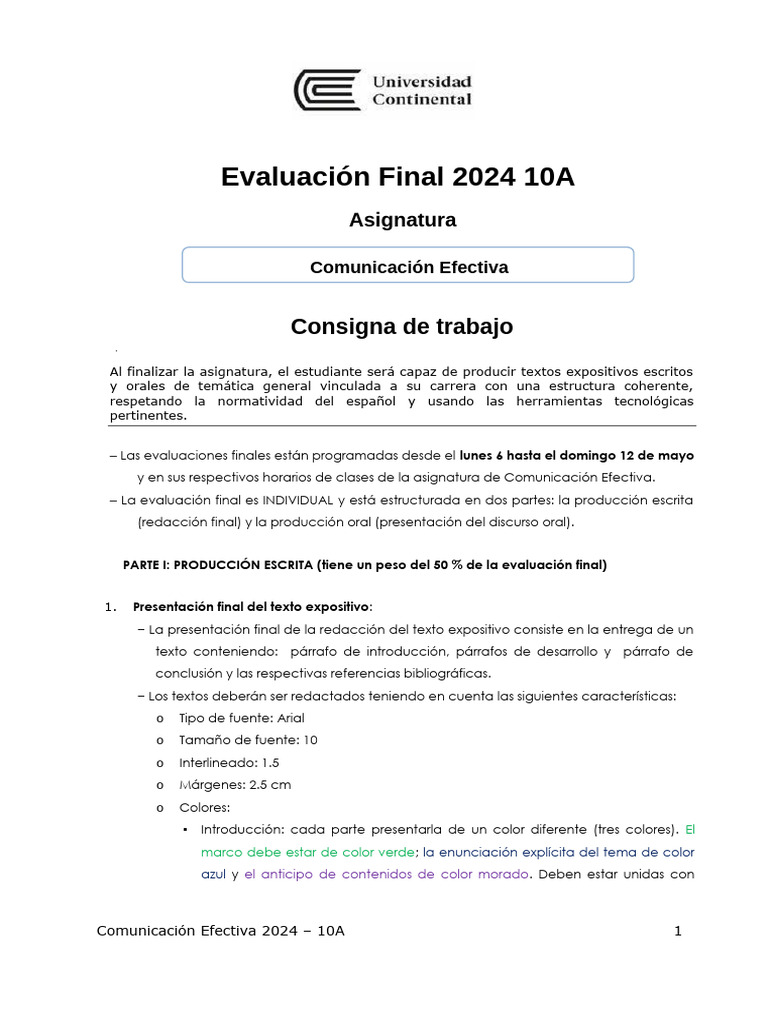 Consigna de Evaluación Final | PDF