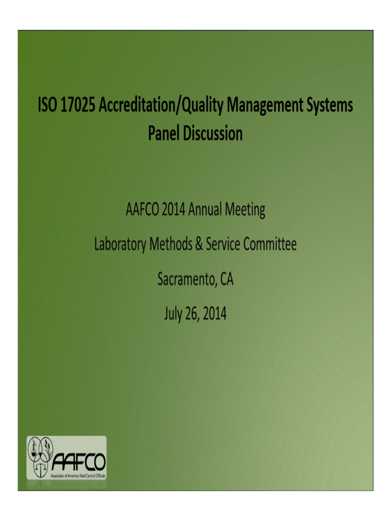 2014 Annual-ISO 17025-QMS Panel-Final v2 | PDF | Detection Limit ...