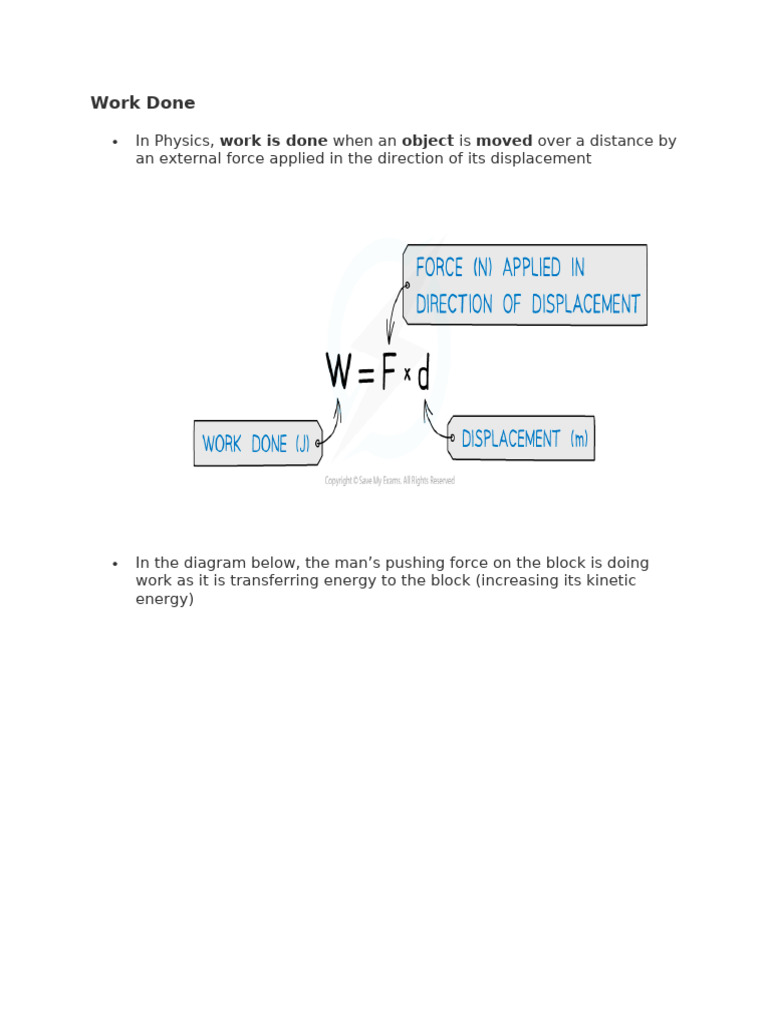 Work Done | PDF
