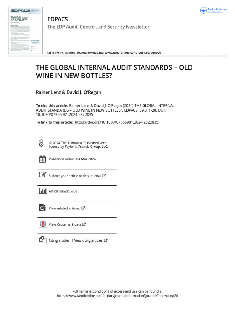 Global Internal Audit Standards Review | PDF | Internal Audit | Audit