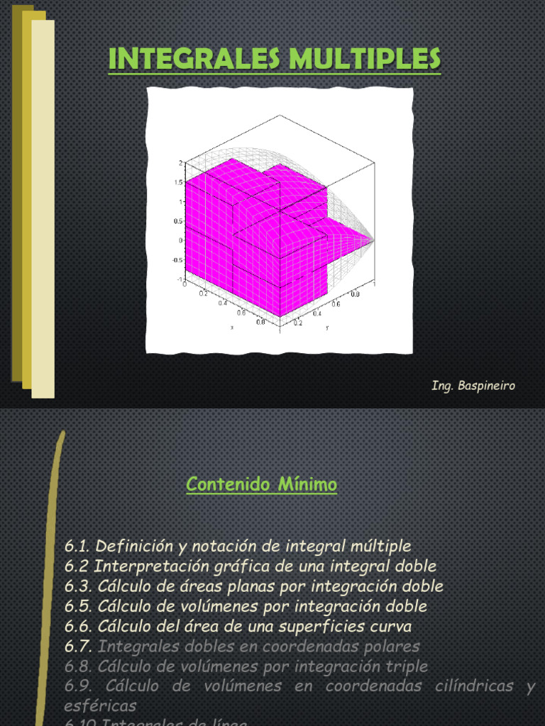 Tema VI - Integrales Multiples | PDF | Integral | Cálculo
