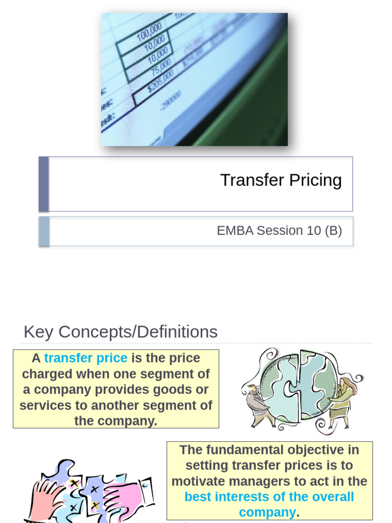 Session 10 B Transfer Pricing | PDF | Pricing | Prices