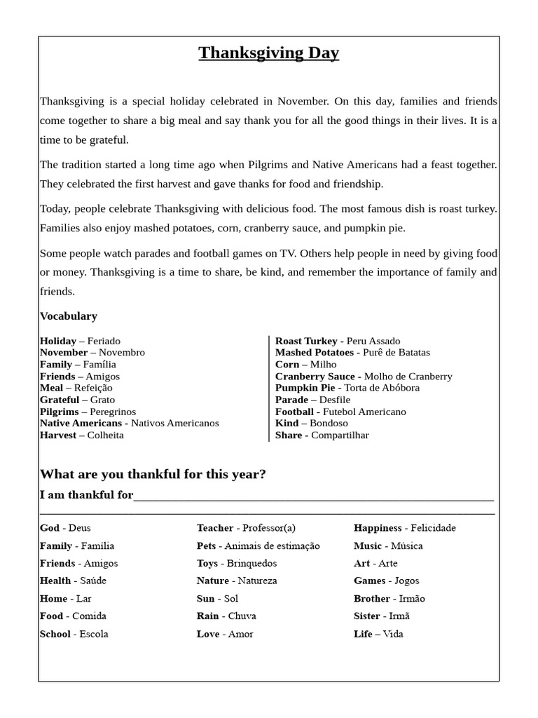 Text Thanksgiving | PDF
