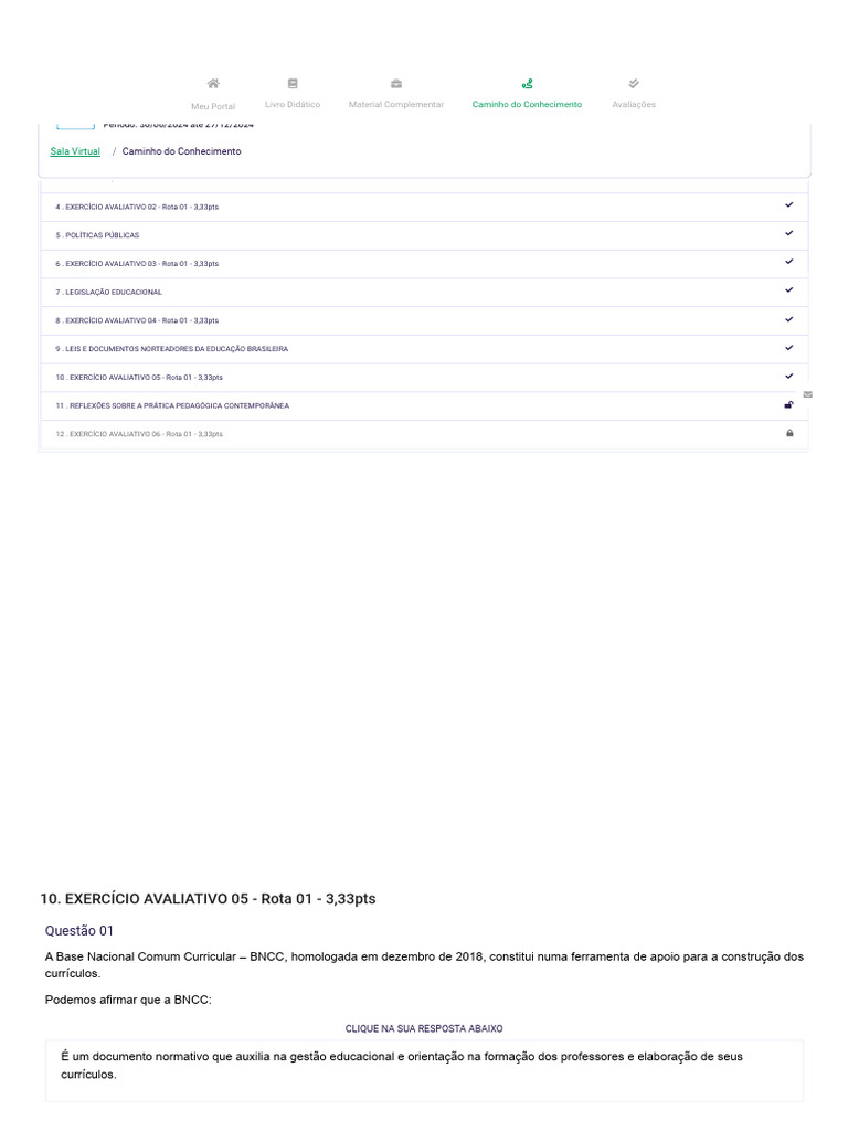 05 - Leis e Documentos - Ava 2 | PDF | Livro didático | Pedagogia