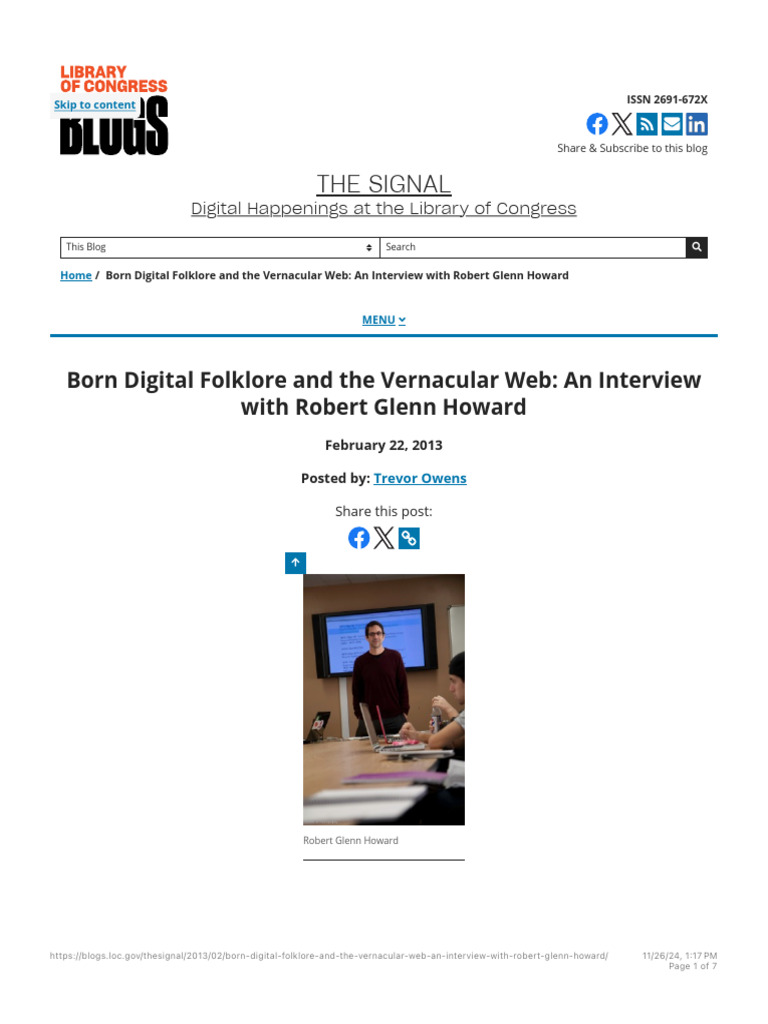 Born Digital Folklore and The Vernacular Web - An Interview With Robert ...