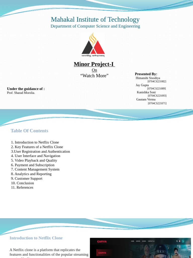 Netflix Clone | PDF | Netflix | Streaming Media