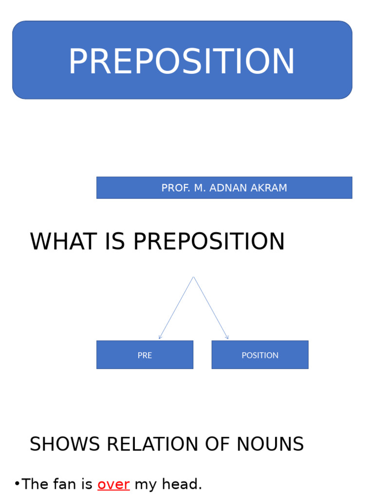 Preposition | PDF | Linguistics | Syntax