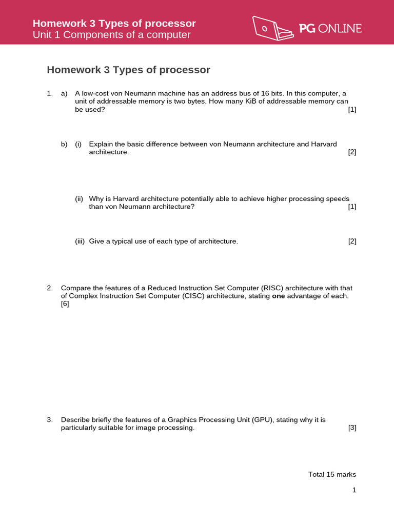 Types of Processor Architectures Explained | PDF