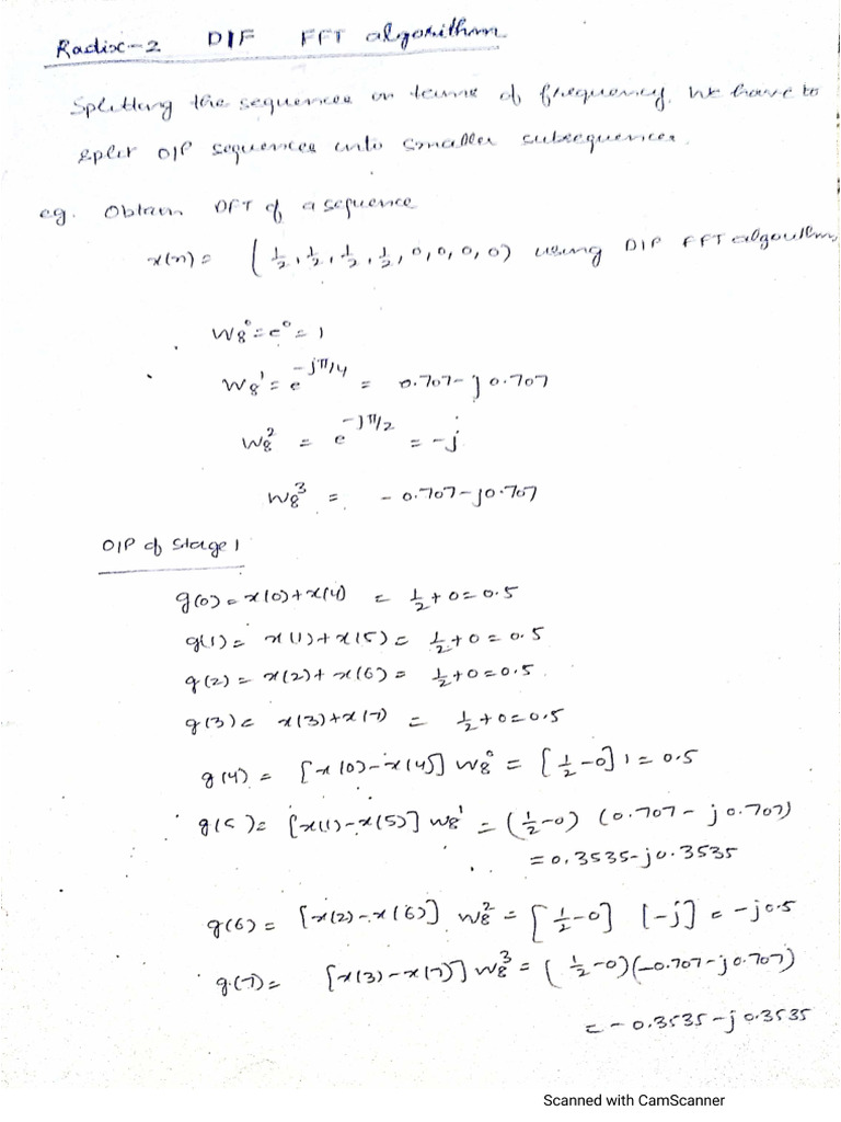 Cec - Ece.5th - Unit2.dif FFT | PDF