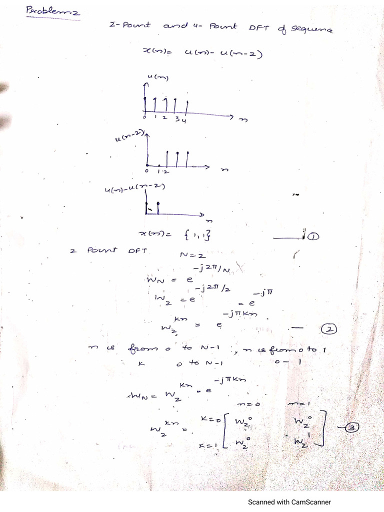 Cec Ece 5TH Unit2 DFT Numericals | PDF