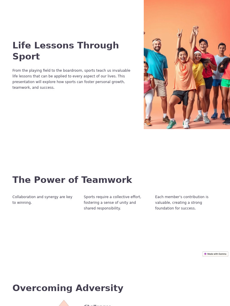 Life Lessons from Sports | PDF