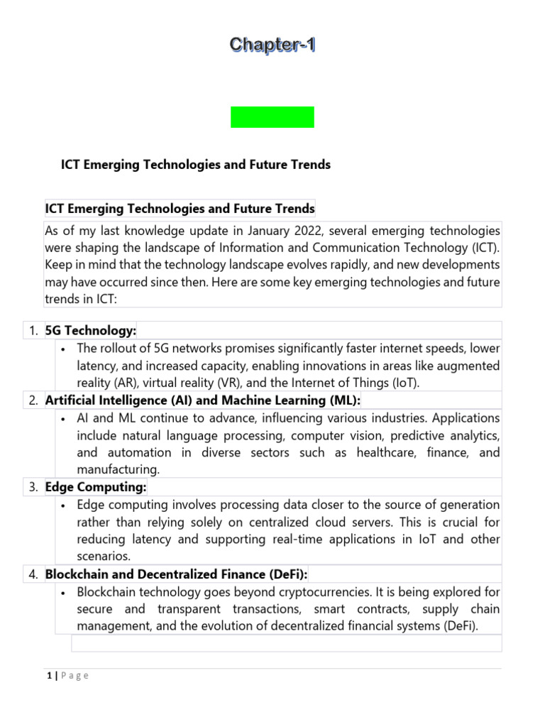 AICT Lecture#06 | PDF | Internet Of Things | Emerging Technologies
