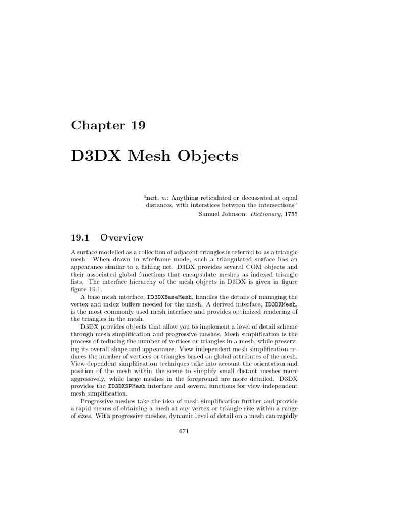 19 D3dx Mesh Objects Pdf Shader Pointer Computer Programming
