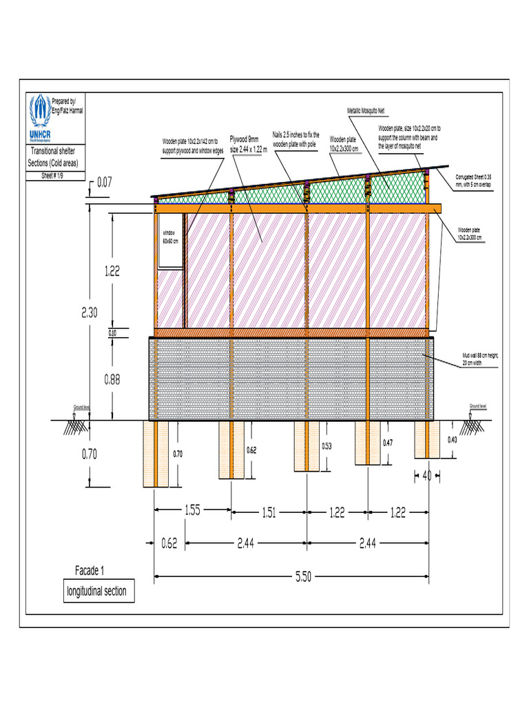 Annex C2 - Transitional Shelter Cold Area Drawings | PDF | Window ...