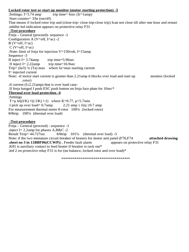 6.3KV Lr&ol Test Procedure | PDF