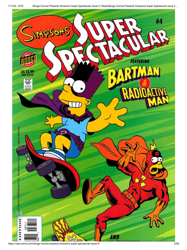 Comics Presents Simpsons Super Spectacular Issue 4 | PDF | Manga ...