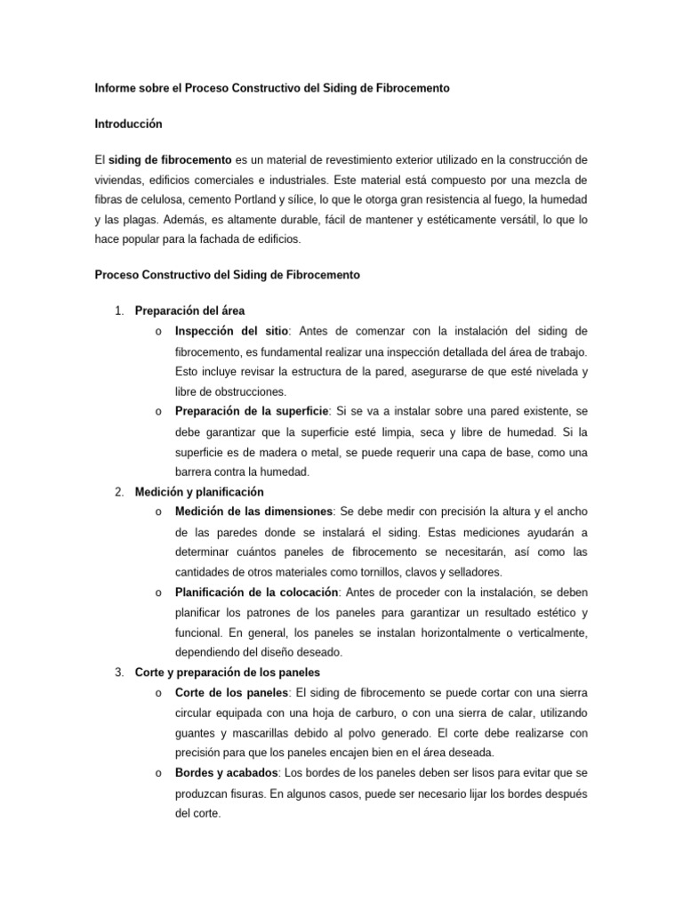 Instalación de Siding de Fibrocemento | PDF | pared | Ingeniería de ...