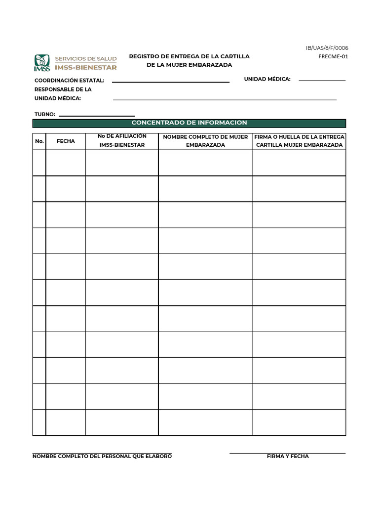 IB - UAS.8.F.0006 Formato CartillaMujer - Compressed | PDF