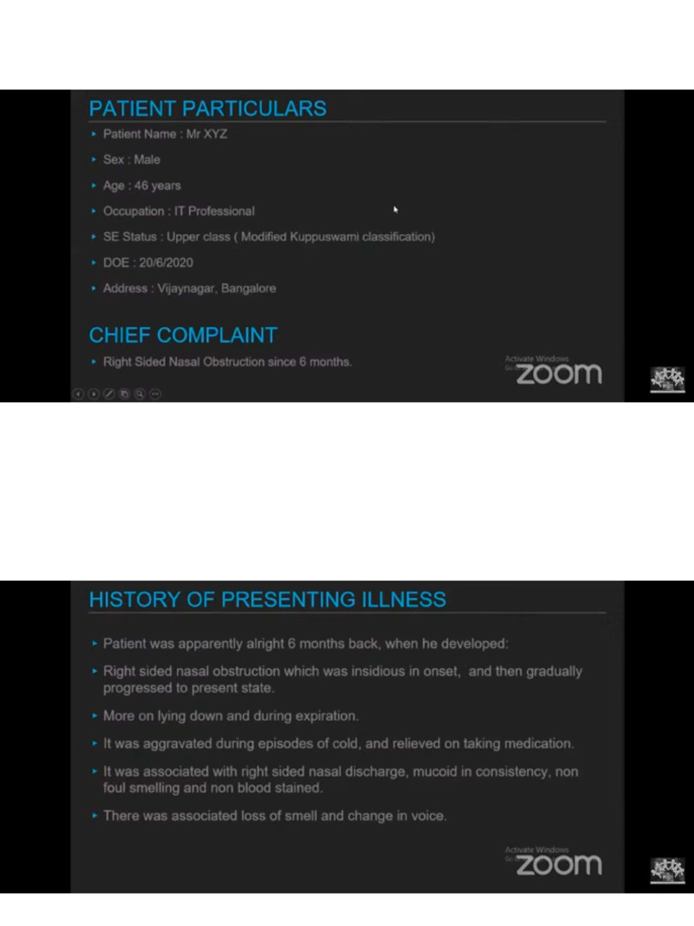 Nasal Polyp Ent Practical Case | PDF