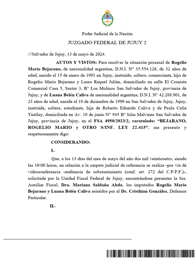 Fallo | PDF | Fiscal | Derecho penal