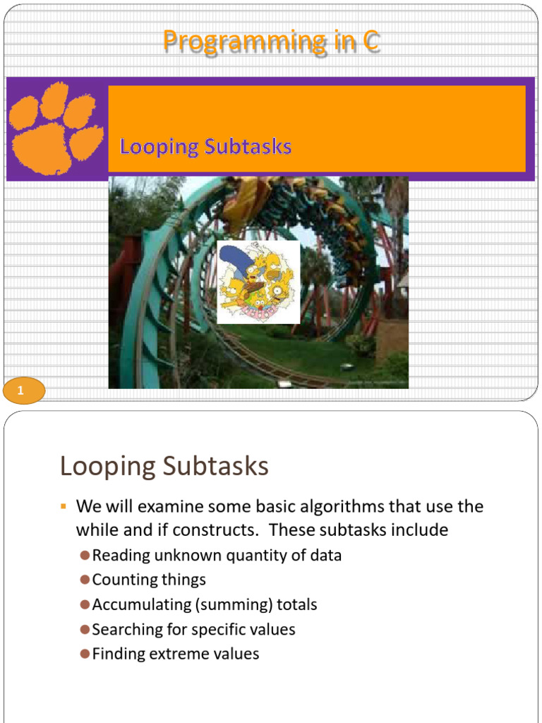 Ch04b Looping Subtasks | PDF | Software Engineering | Computing