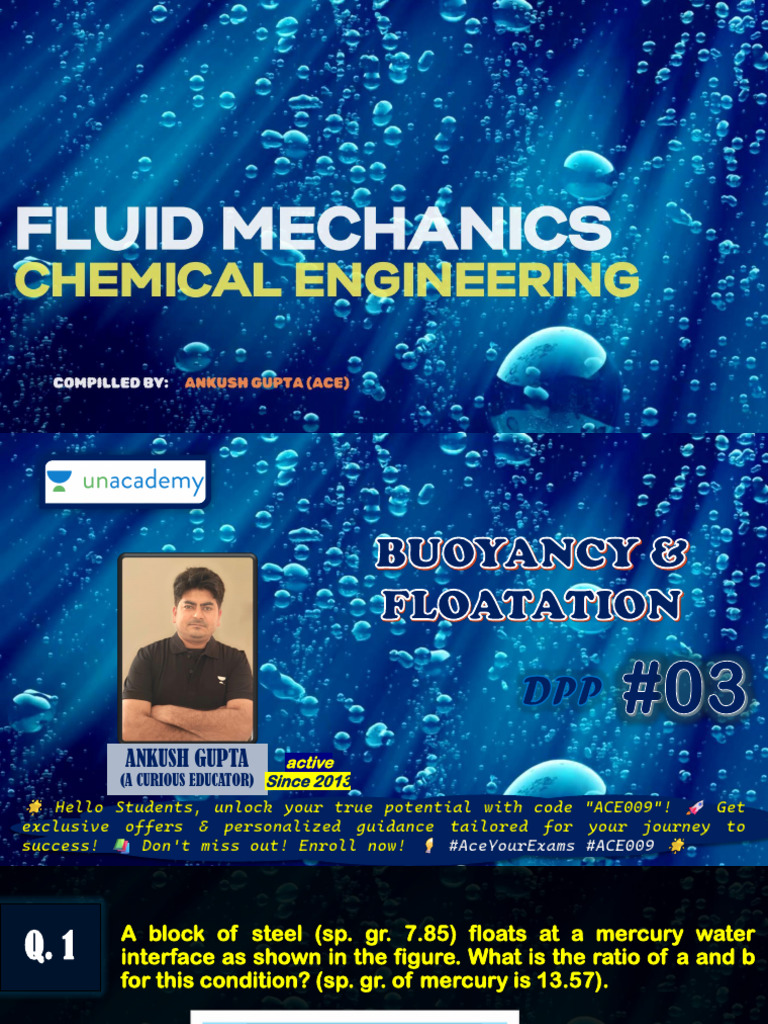 DPP 03 - Buoyancy and Floatation | PDF | Buoyancy | Physical Phenomena