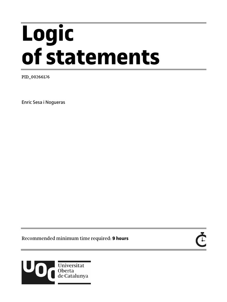 01 Statements | PDF | Logical Consequence | Logic