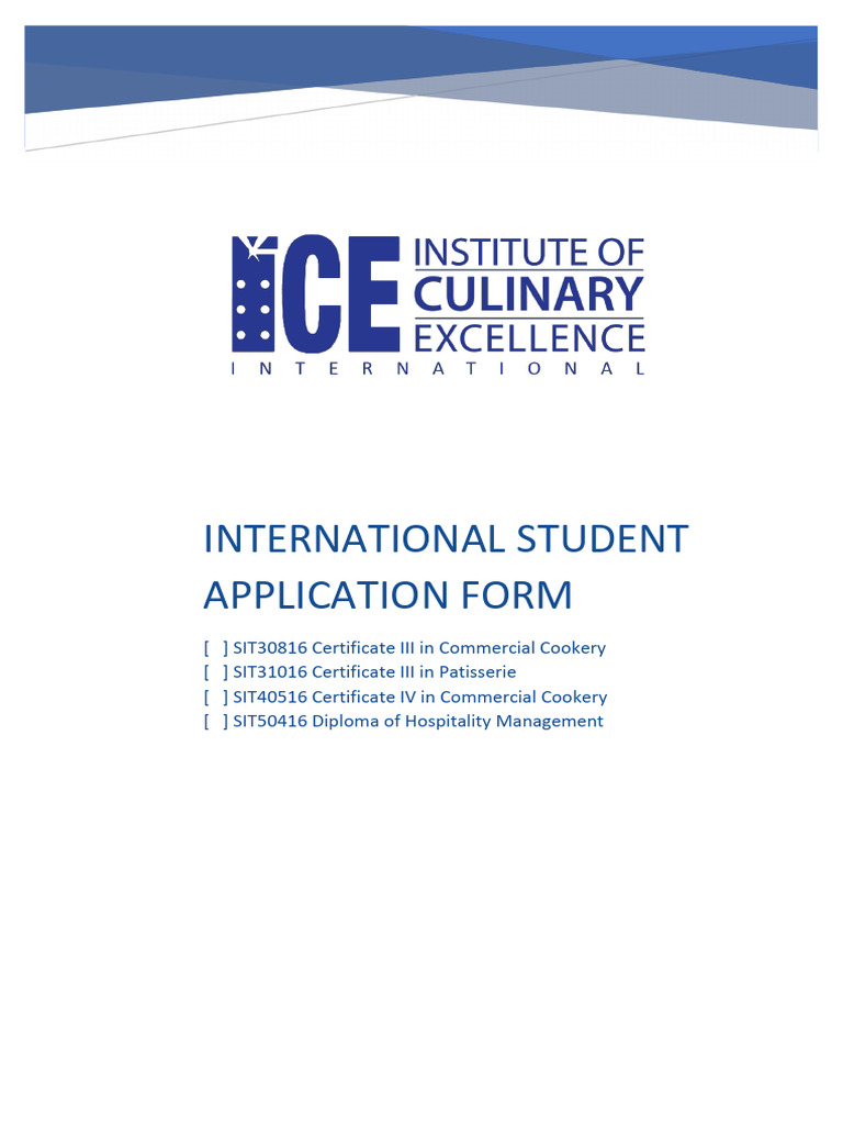 International Student Application Form 2020 | PDF | Diploma