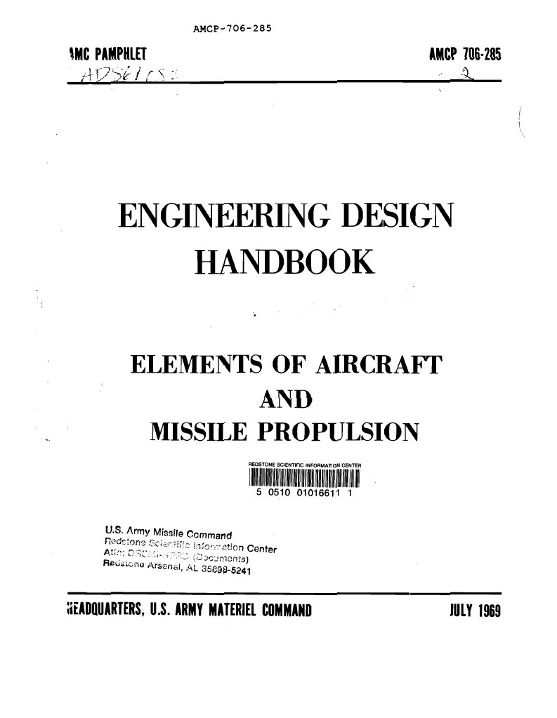 Engineering Handbook Basic of Rocket and Missile Propulsion | PDF