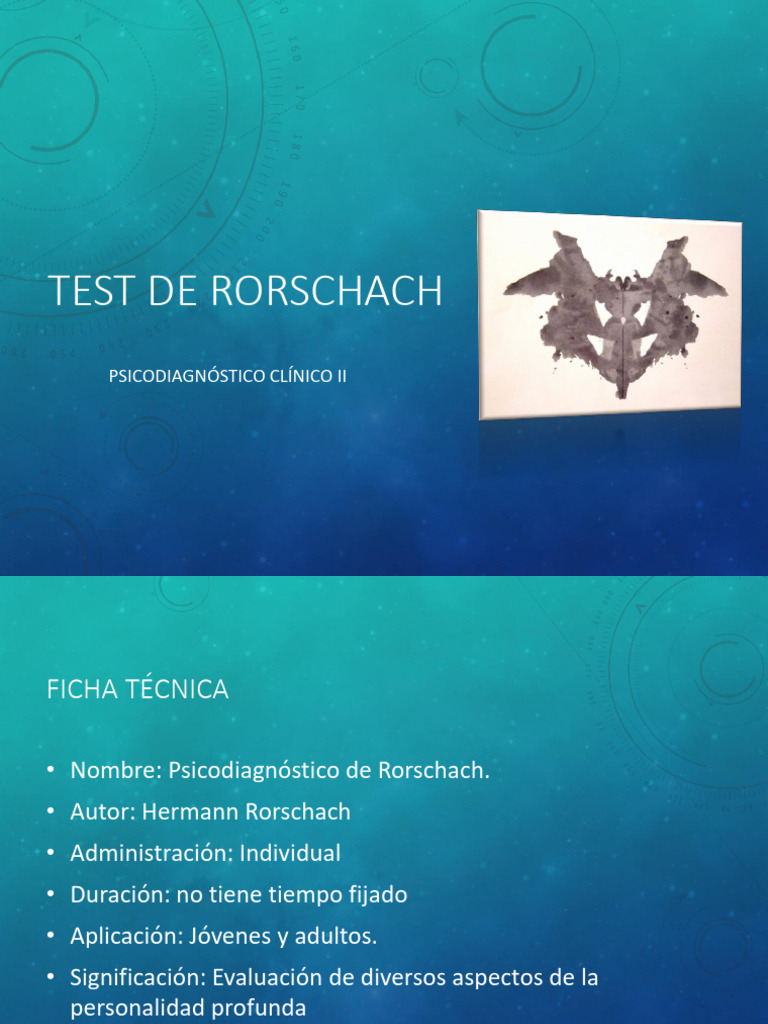 Guía del Test de Rorschach | PDF | Pensamiento | Sicología