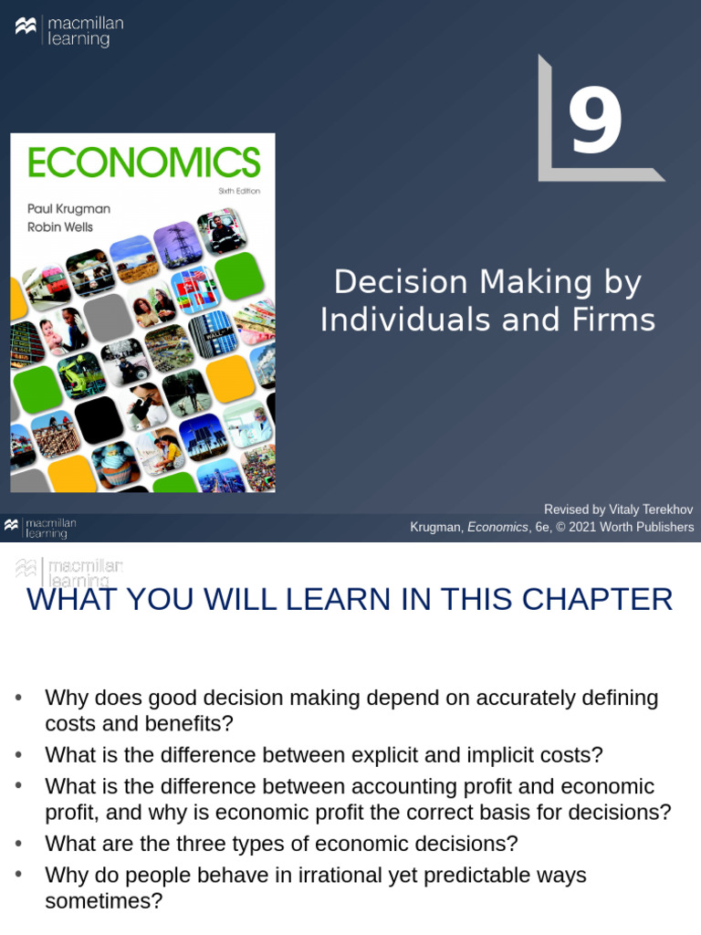 Economic Decision Making Explained | PDF | Marginal Cost | Opportunity Cost