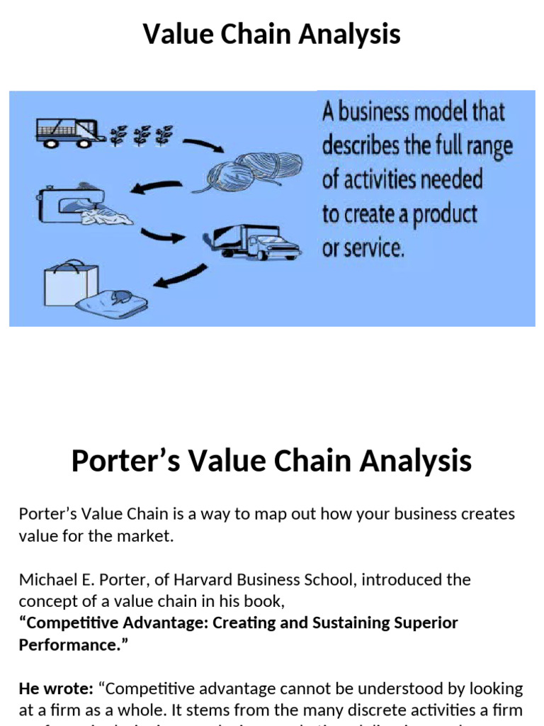 Value Chain Analysis | PDF | Value Chain | Competitive Advantage